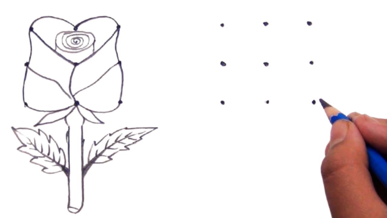 Make A Rose Flower Very Easily With Only Paper And Pencil | Rose ...