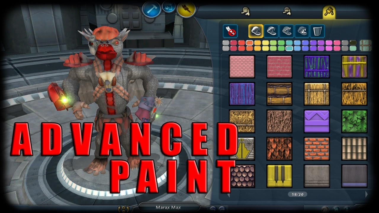 Spore - Mod Advanced Creature Paint - YouTube