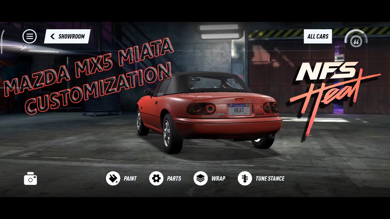 NFS HEAT STUDIO | MAZDA MX5 MIATA CUSTOMIZATION - YouTube