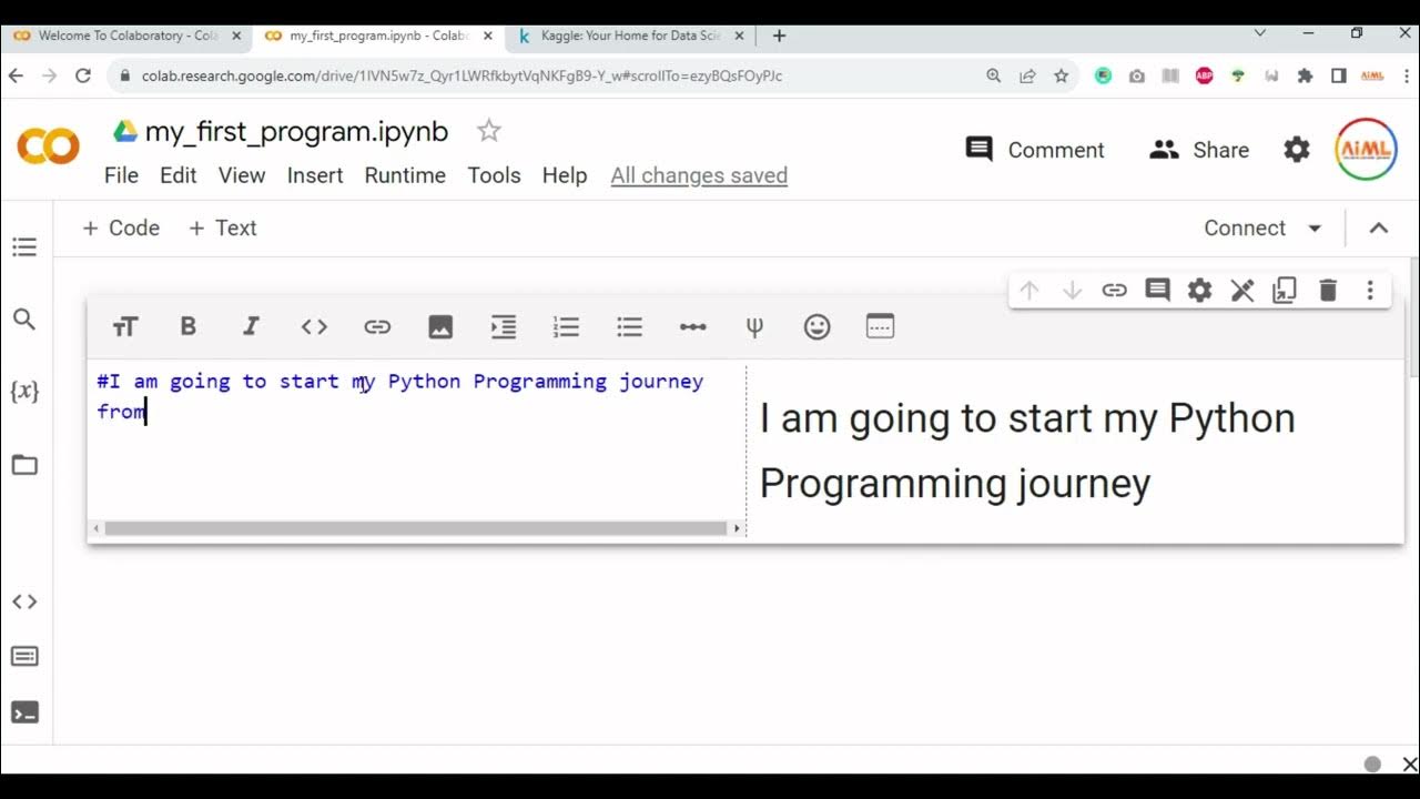 Lec 8 - Understanding the interface of Google Colab (Google Colab के ...