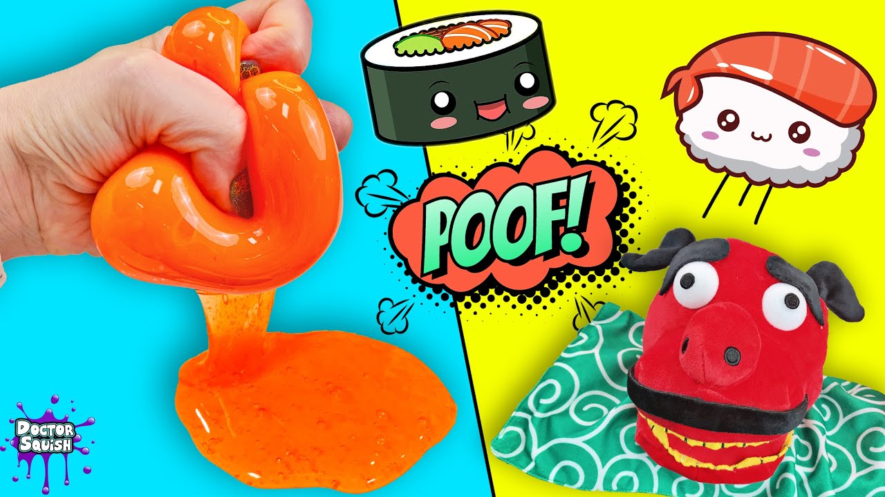 What's Inside SQUISHIES? Red Makes Magic Sushi - YouTube