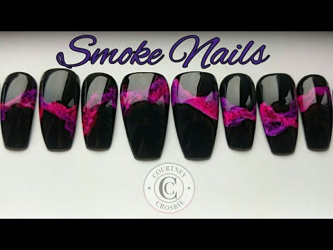 Easy Smoke Gel Nails Design Tutorial