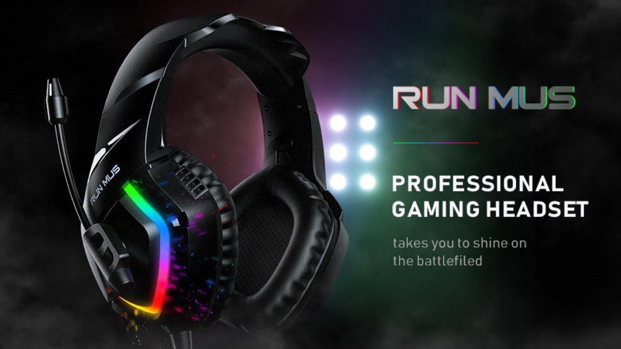 RUNMUS Gaming Headset Review | Noise Canceling | Professional Gaming ...