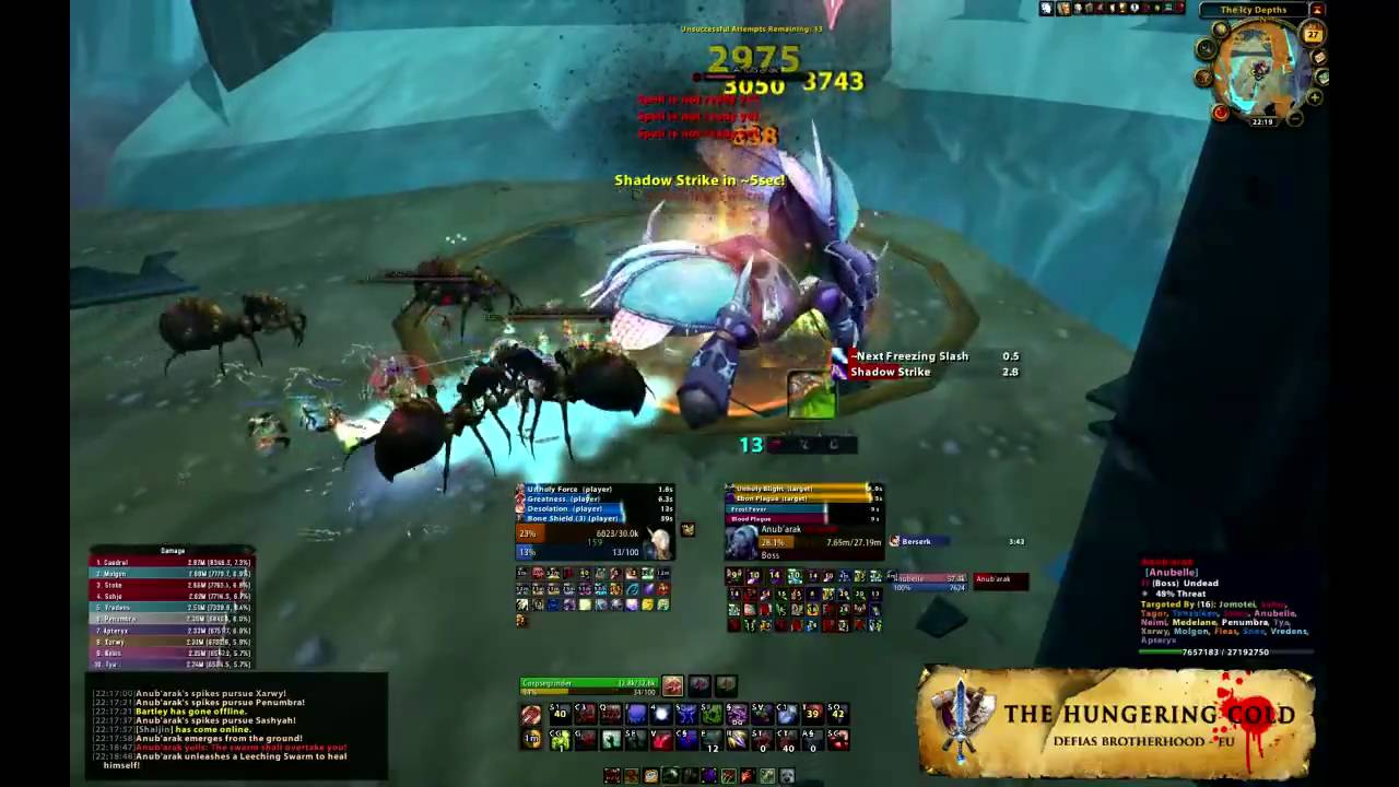 The Hungering Cold :: Anub'arak 25 Heroic (Unholy Death Knight PoV ...