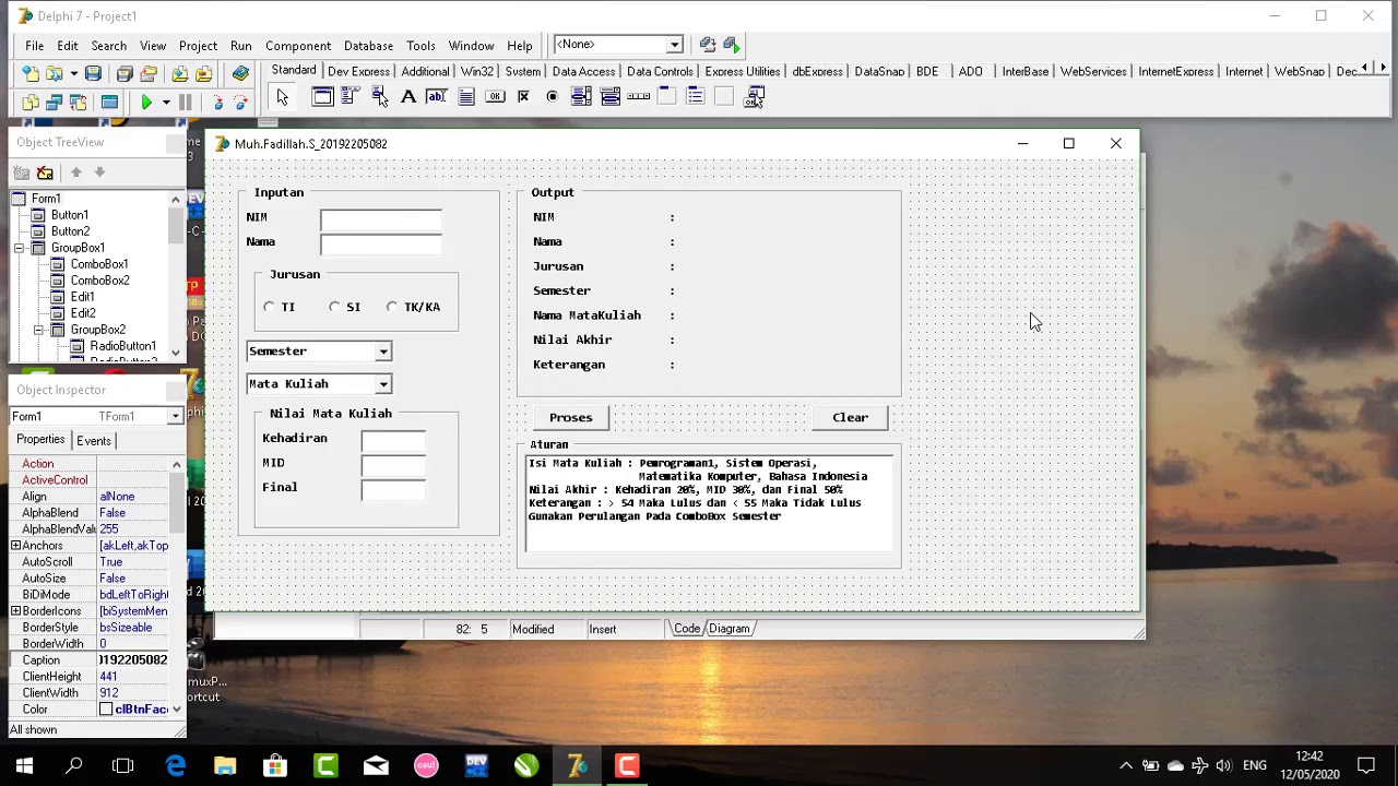 Program Input Data dan Nilai Mahasiswa - YouTube