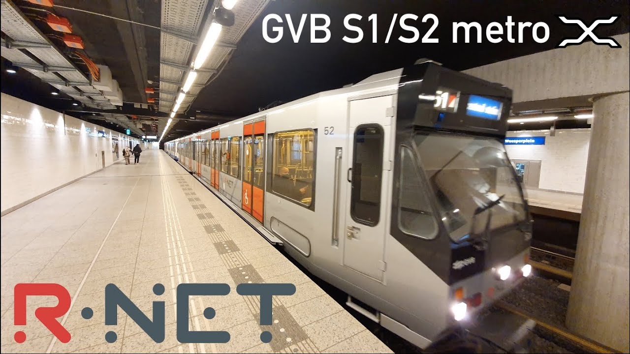 Eerste GVB S1/S2 metro in R-net kleurstelling | GVB R-net Amsterdam ...