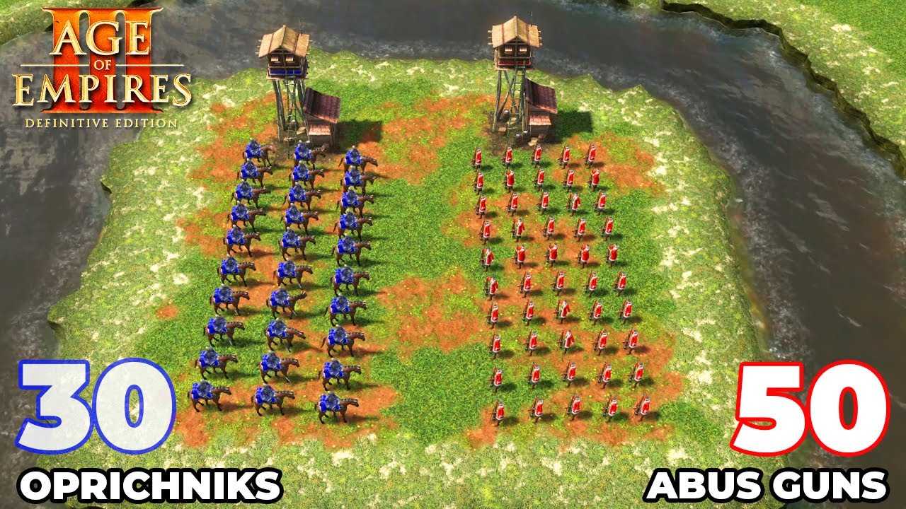 Age of Empires 3 Definitive Edition | 30 Oprichniks vs 50 Abus Guns ⚔️⚔ ...