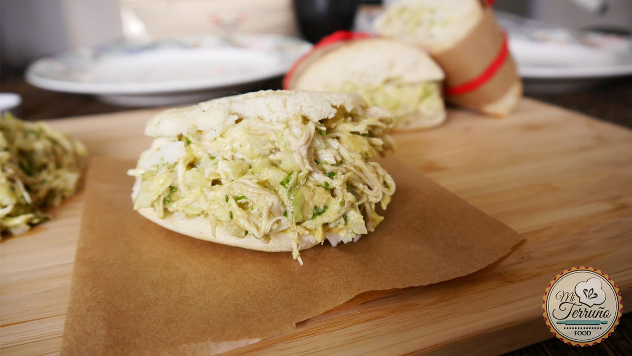 Pulled chicken and avocado Filling - Easy Arepa Recipe - Part 3 - YouTube