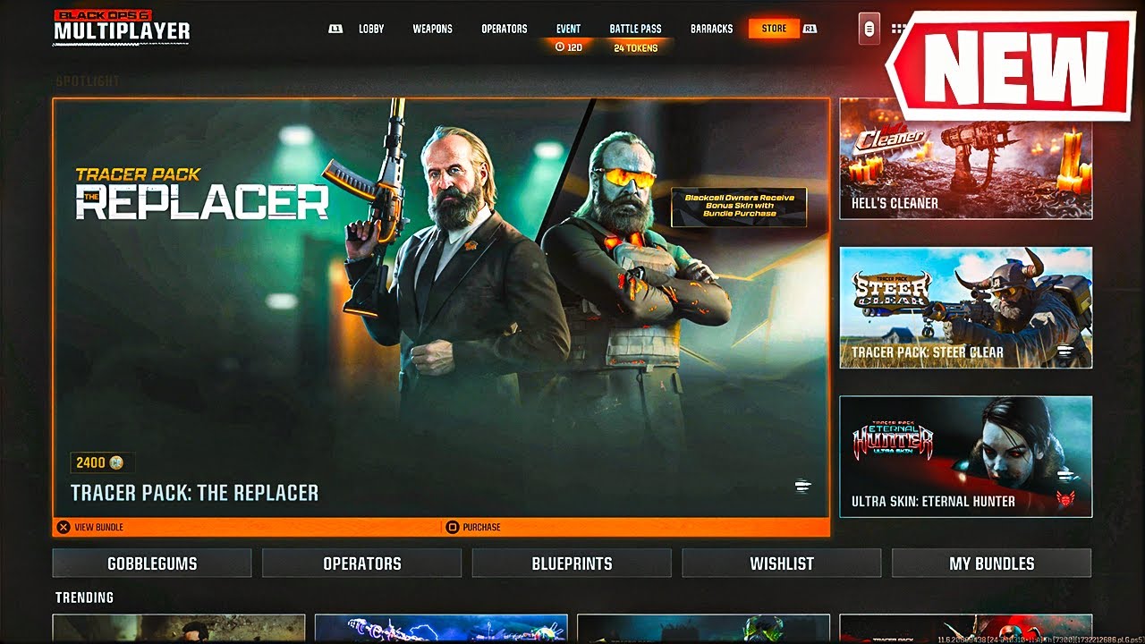"TRACER PACK: THE REPLACER" BUNDLE RELEASED IN BLACK OPS 6 SEASON 1 22 ...