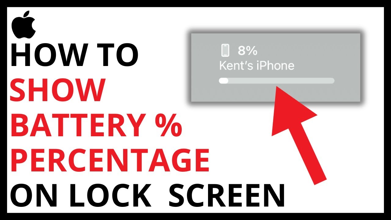 How to Show Battery Percentage on Lock Screen on iPhone [QUICK GUIDE ...