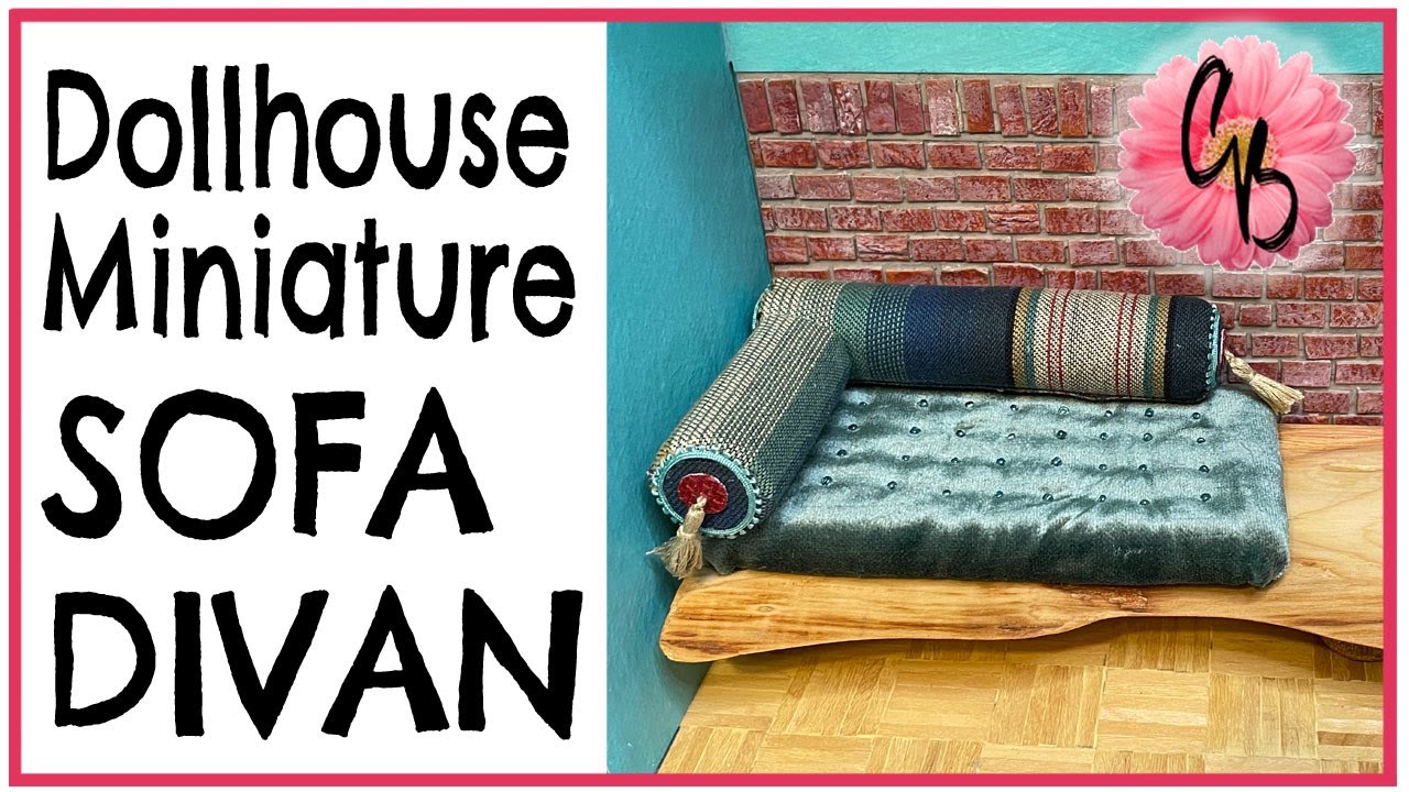 DIY - How To Create Miniature A Unique Daybed - Miniature Boho Room Box ...
