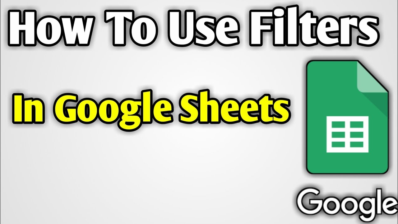 Google Sheet Me Filter Kaise Kare | Add Filter In Google Sheets ...