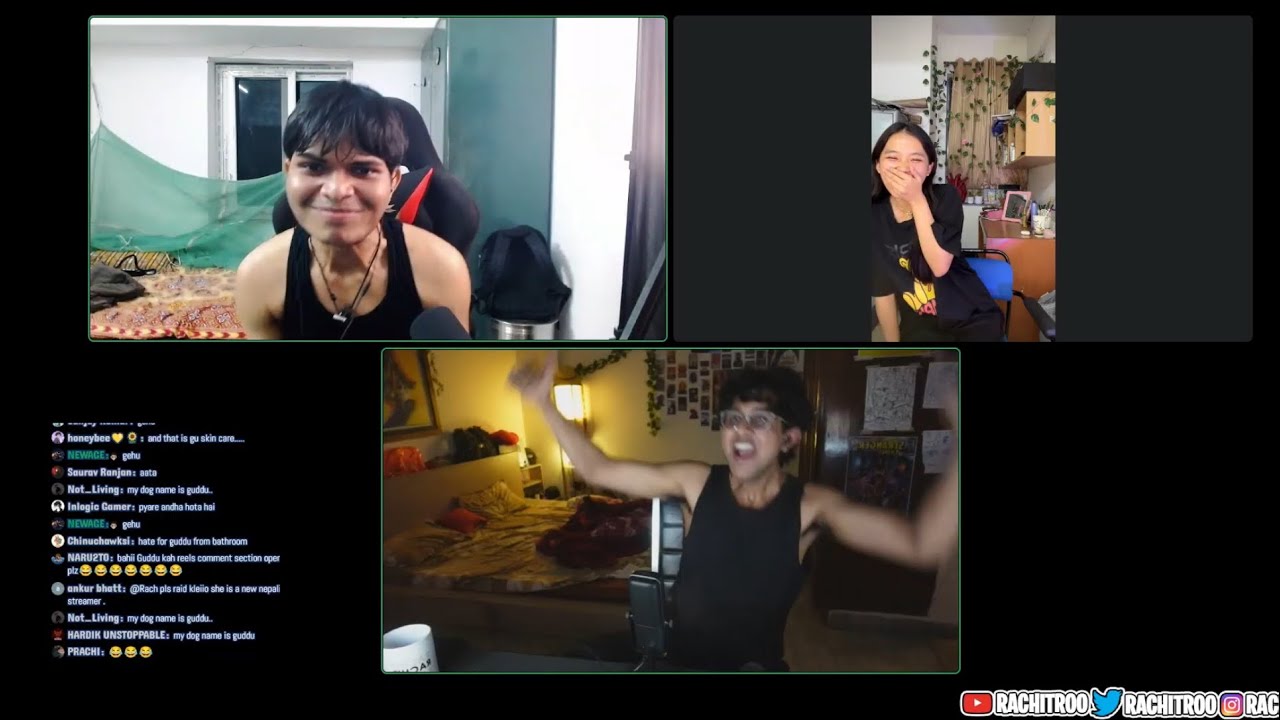 the rizzler guddu and rachitroo stream - YouTube