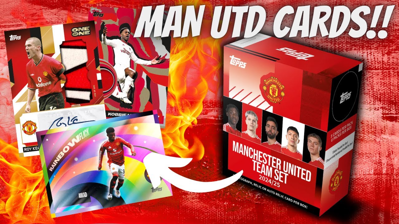 I FOUND AN AUTOGRAPH! TOPPS MANCHESTER UNITED TEAM SET 24/25! - YouTube