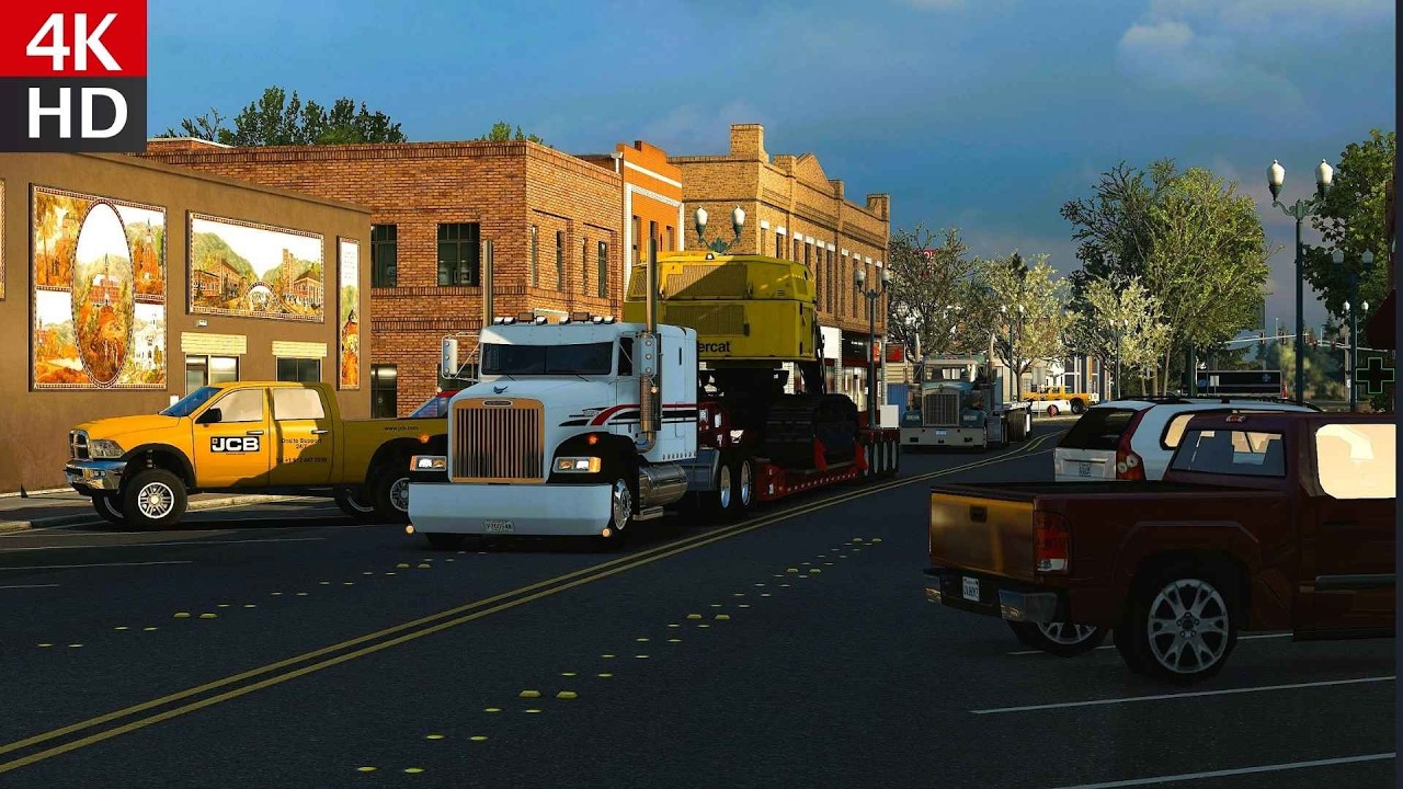 ATS Mods 1.54 ★ | 4K | Hutchinson - Rogers ATS Lowboy - American Truck ...