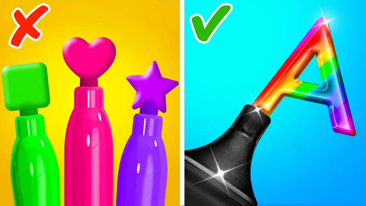 BEST SCHOOL HACKS & CRAFTS || Easy DIY & Craft For Smart Students by123 ...