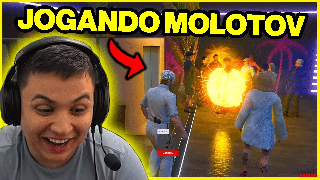PAULINHO FEZ A FESTA "PEGAR FOGO" 😂😂 [GTA RP] - YouTube