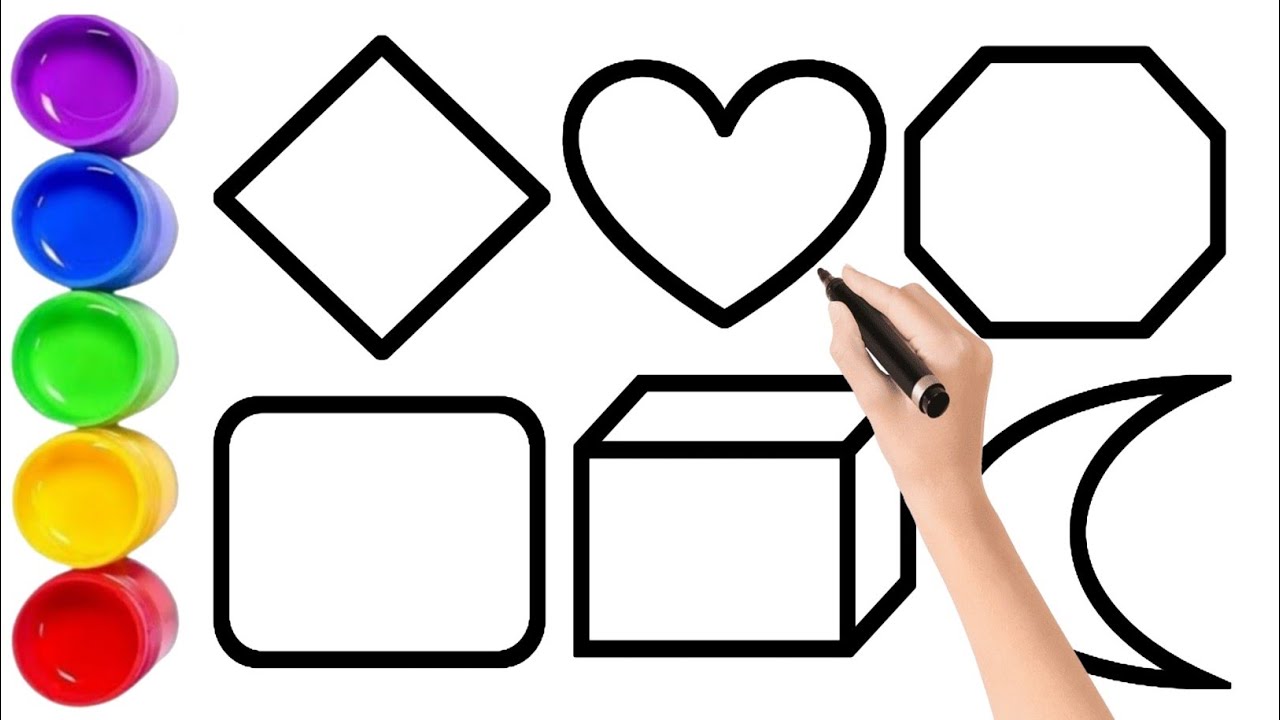 2d drowing shape learning new shapes - YouTube