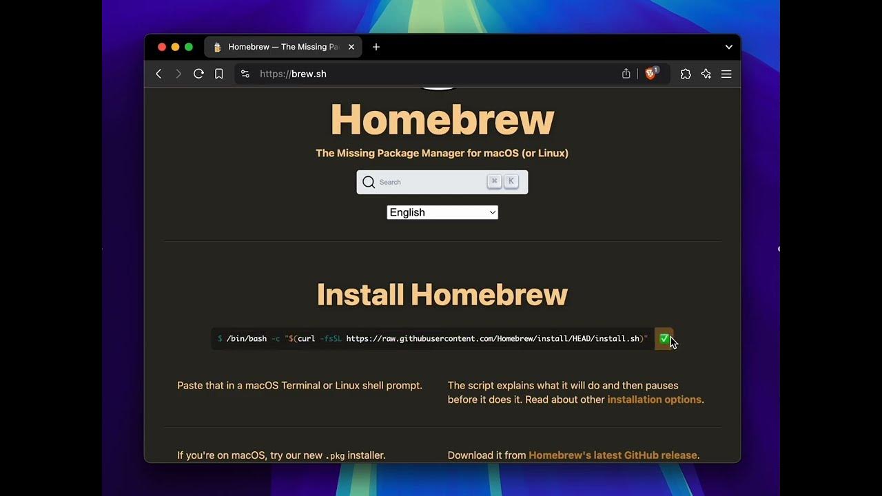How to install brew on macOS tutorial. - YouTube
