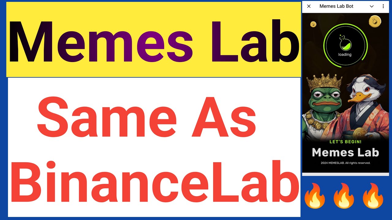 Memes Lab Bot | MemesLab Mining | Same As BinanceLab | New Telegram Mining Apps Today | MemeFi ...