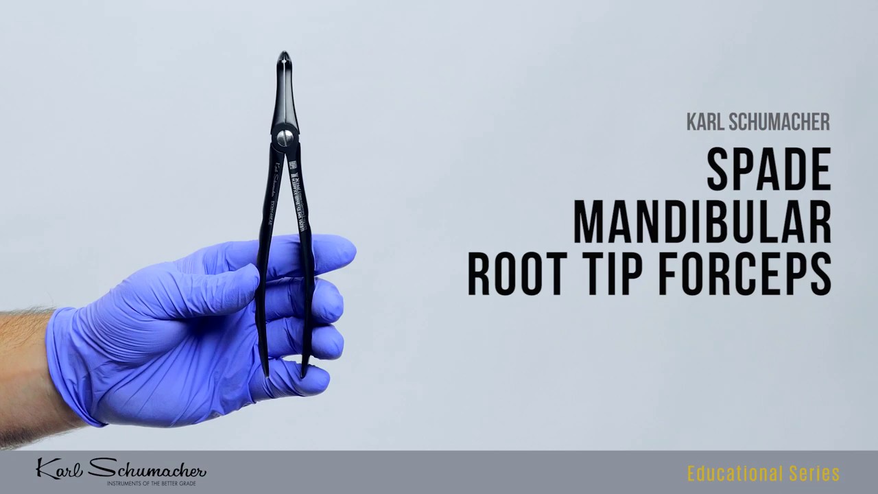 08 SPADE MADIBULAR ROOT TIP FORCEPS - YouTube