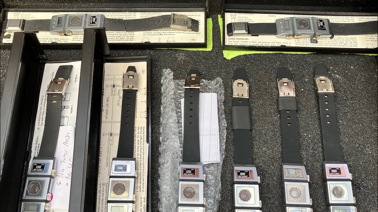 Sinclair FM Radio Watches - a closer look & their history (2023) - YouTube