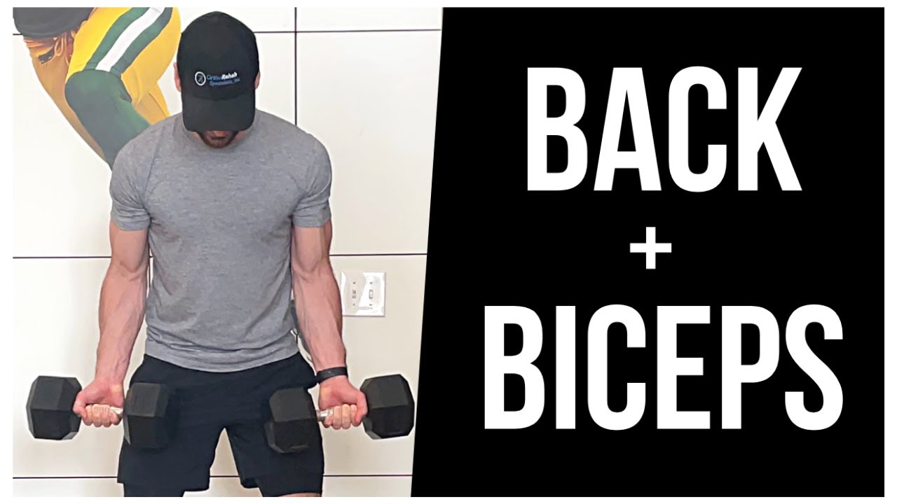 30 Min DUMBBELL PULL WORKOUT at Home | No Repeats (Back & Biceps ...
