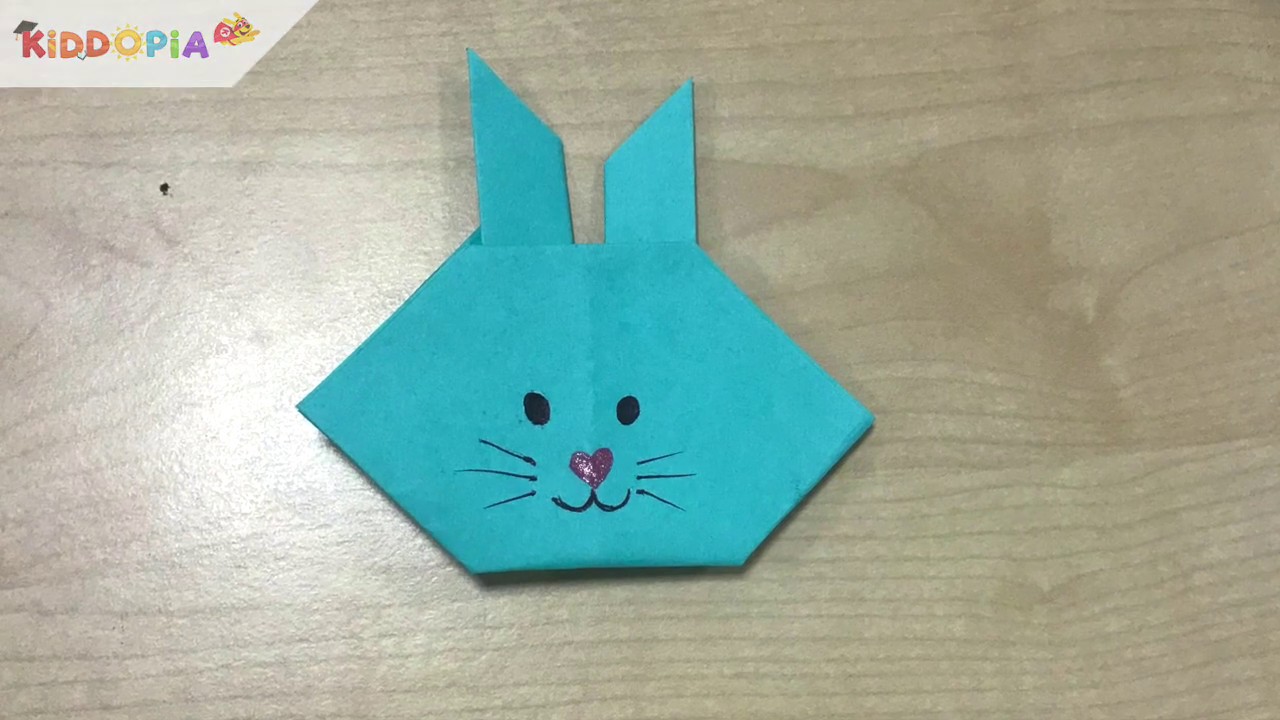 Rabbit Origami Craft - For Kids - YouTube