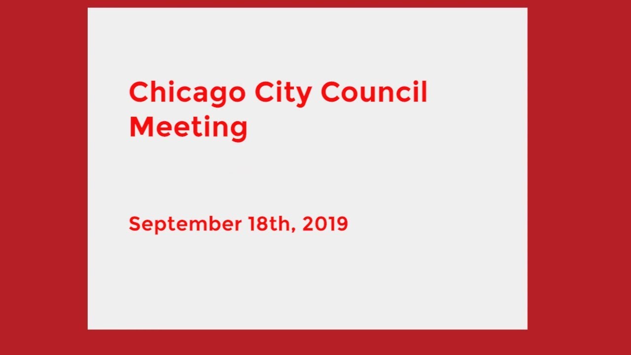 Chicago City Council Meeting - YouTube