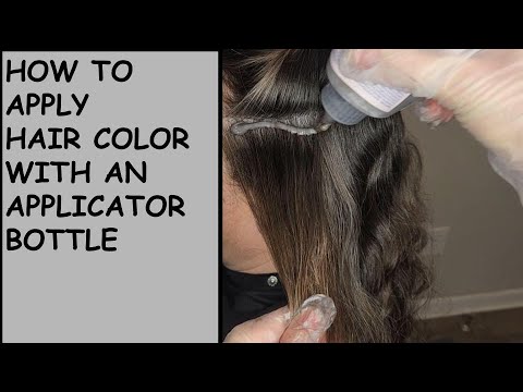 How To Apply Haircolor (Hair Dye) With An Applicator Bottle | One Color ...