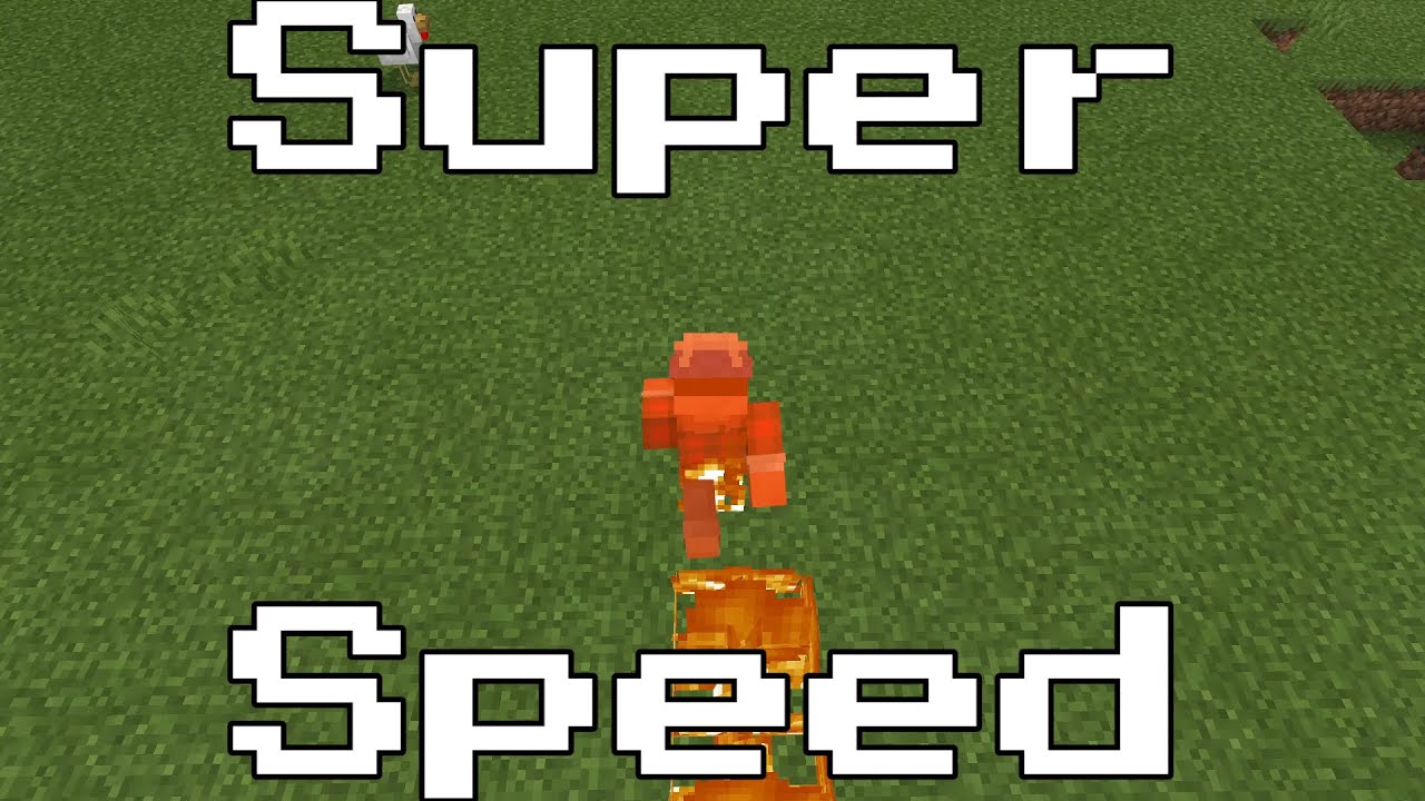 How to get superspeed in minecraft - YouTube