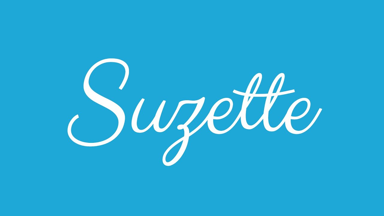 Learn how to Sign the Name Suzette Stylishly in Cursive Writing - YouTube