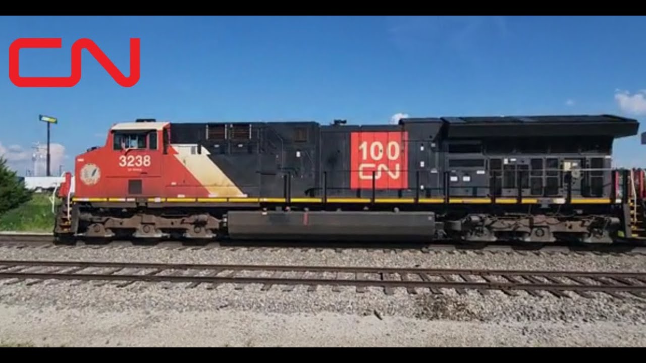 8/27/22 CN-Citi-Rail moving fast/CN Stack train W/ DPU #trains # ...