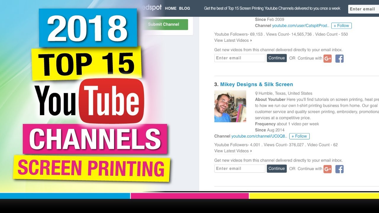Best YouTube Channels for Screen Printing & DIY Printing - YouTube