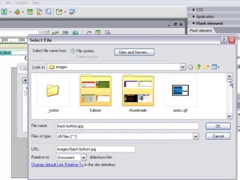 Dreamweaver Tutorials Create a slideshow using dreamweaver - YouTube