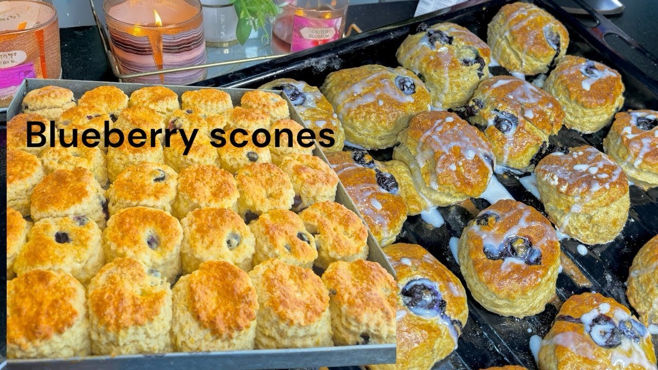 2,5L fluffy and Soft Blueberry scones - YouTube