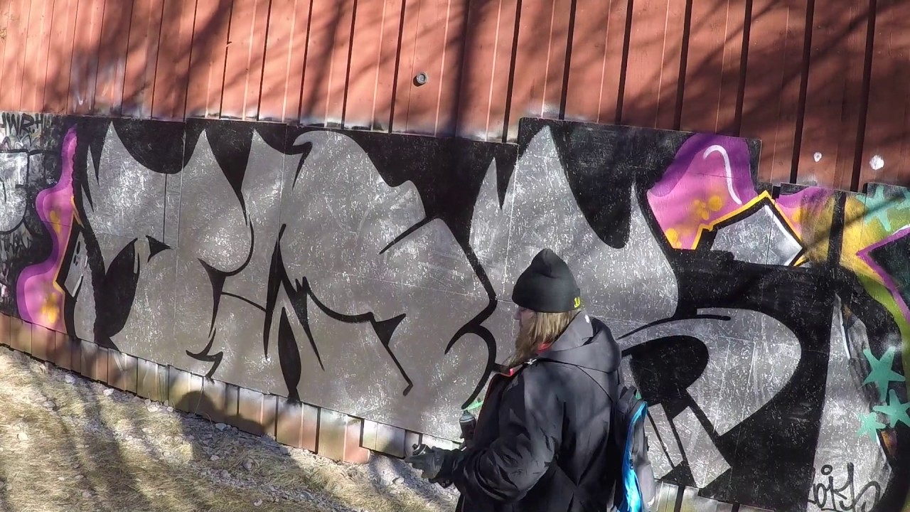 GRAFFITI TIME LAPSE!! (TEST) - YouTube