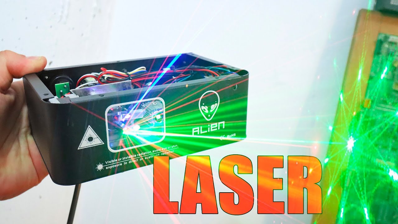 Laser Show - Homemade RGB Laser Dance - YouTube