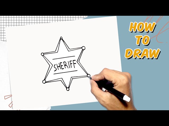 Sheriff Badge Drawing