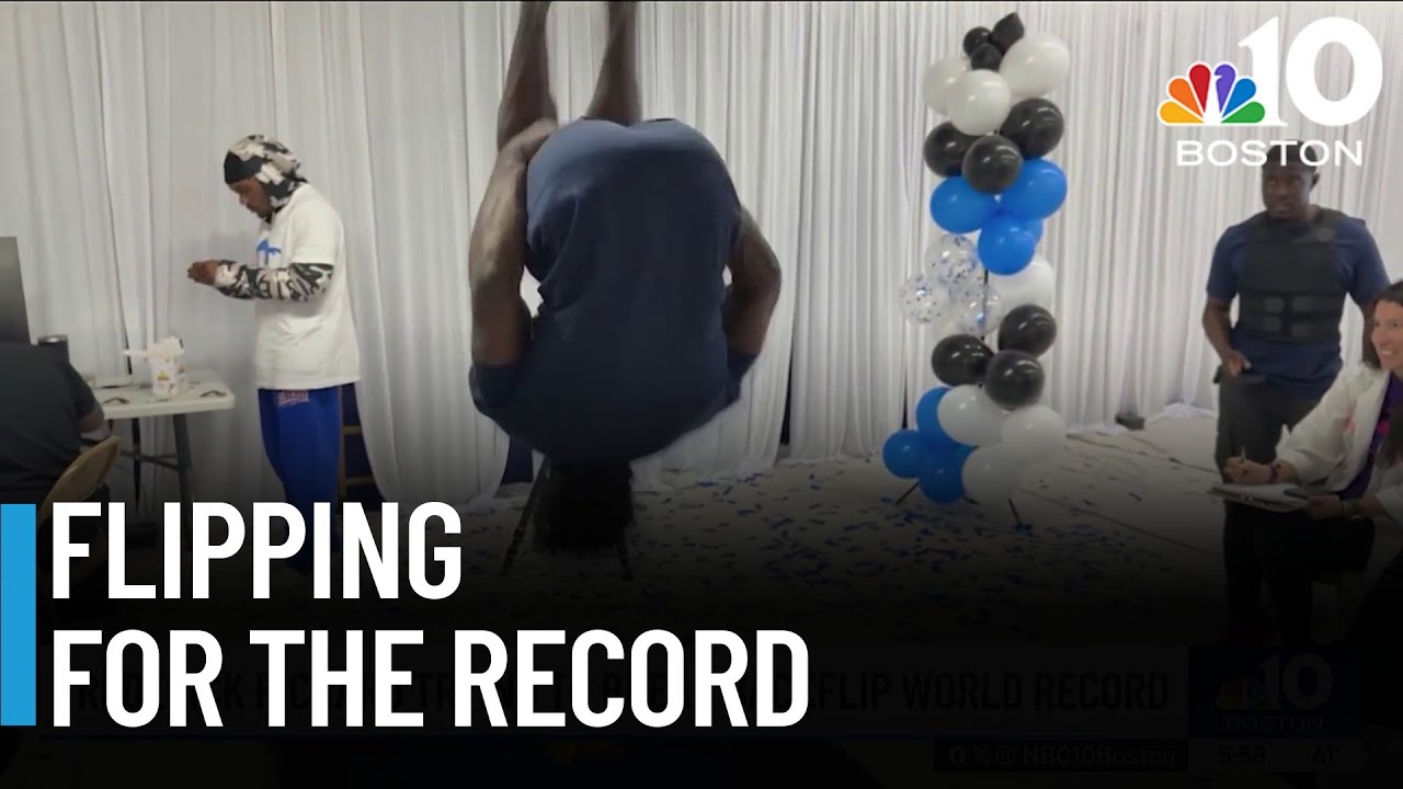 Stoughton native Olympian Frederick Richard aims for backflip world record - YouTube