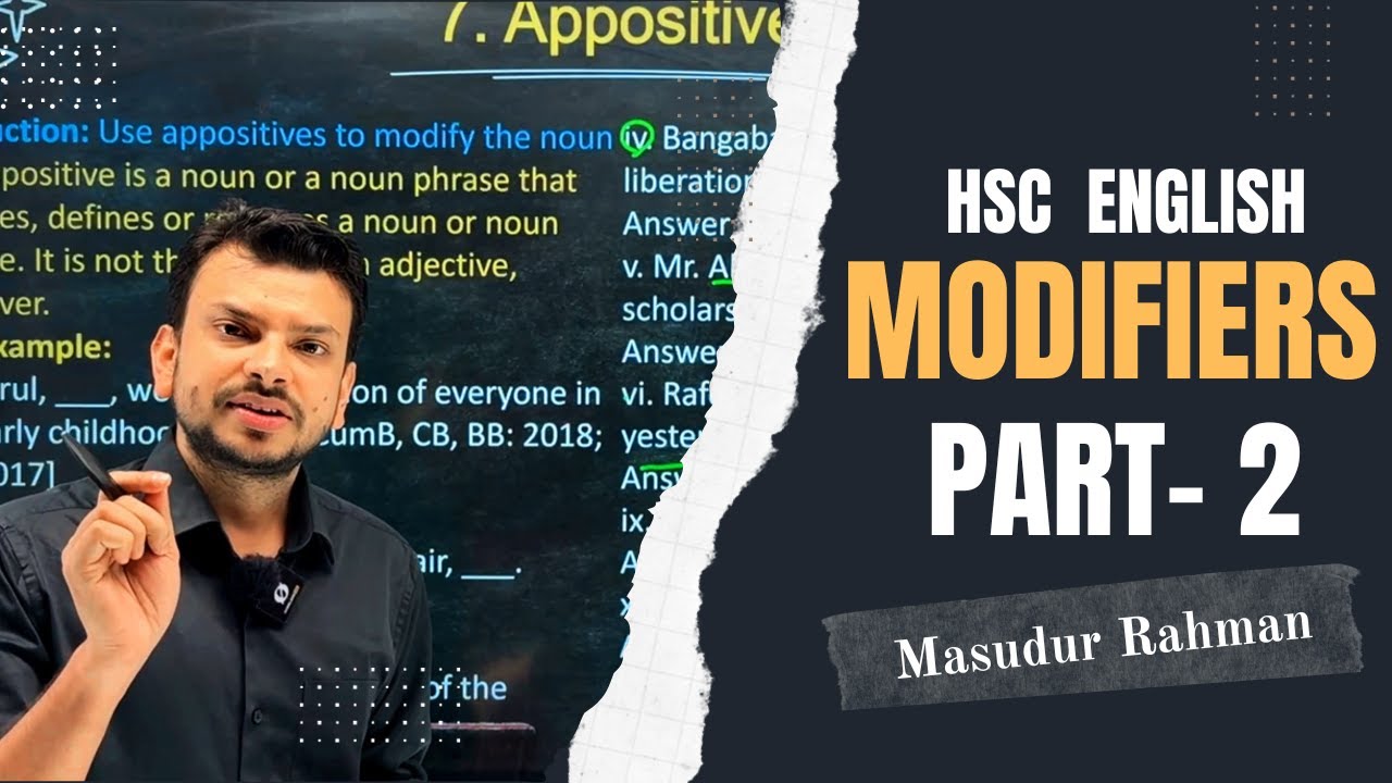 Modifier Part 2 || HSC English || Masud Sir - YouTube