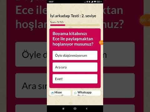 Arkadaşlık testi denedim en iyi arkadaş çıktık!