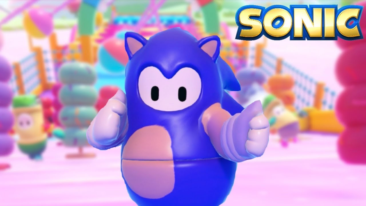 Doing a Bad Sonic Impression while I Play Fall Guys - YouTube