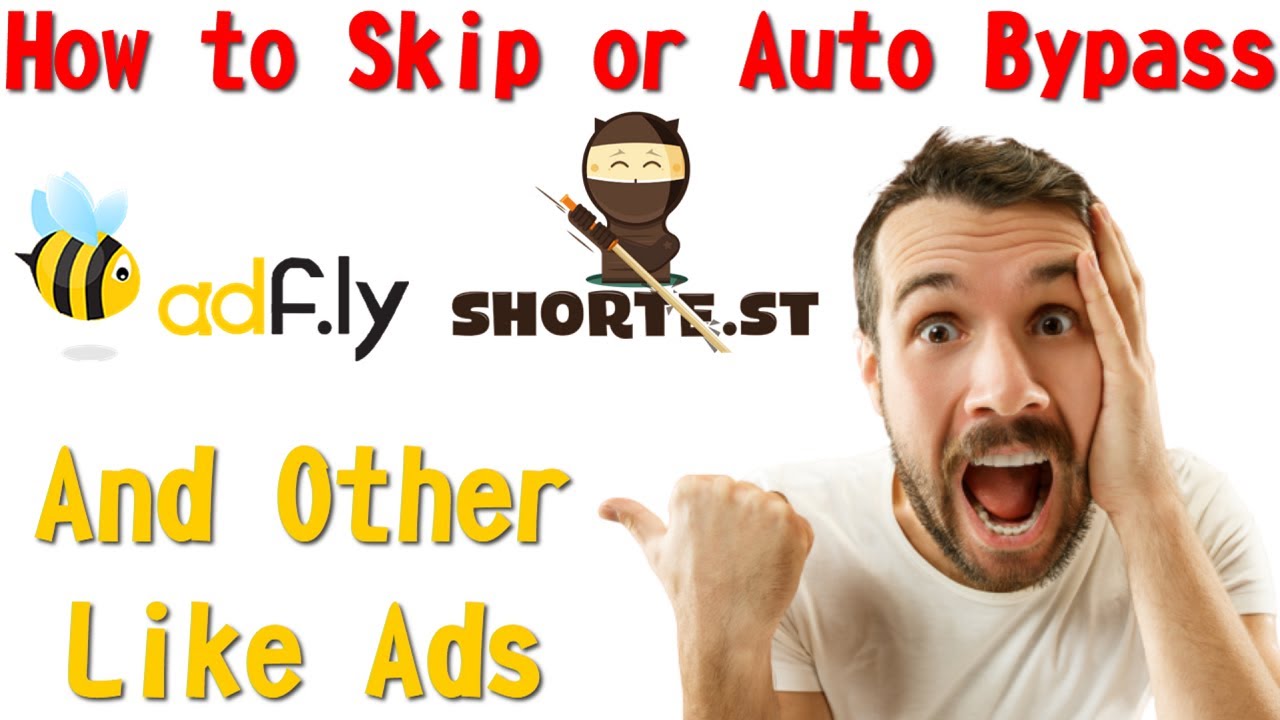 How to Skip or Auto Bypass Adfly, Shorte And Other Like Ads - YouTube