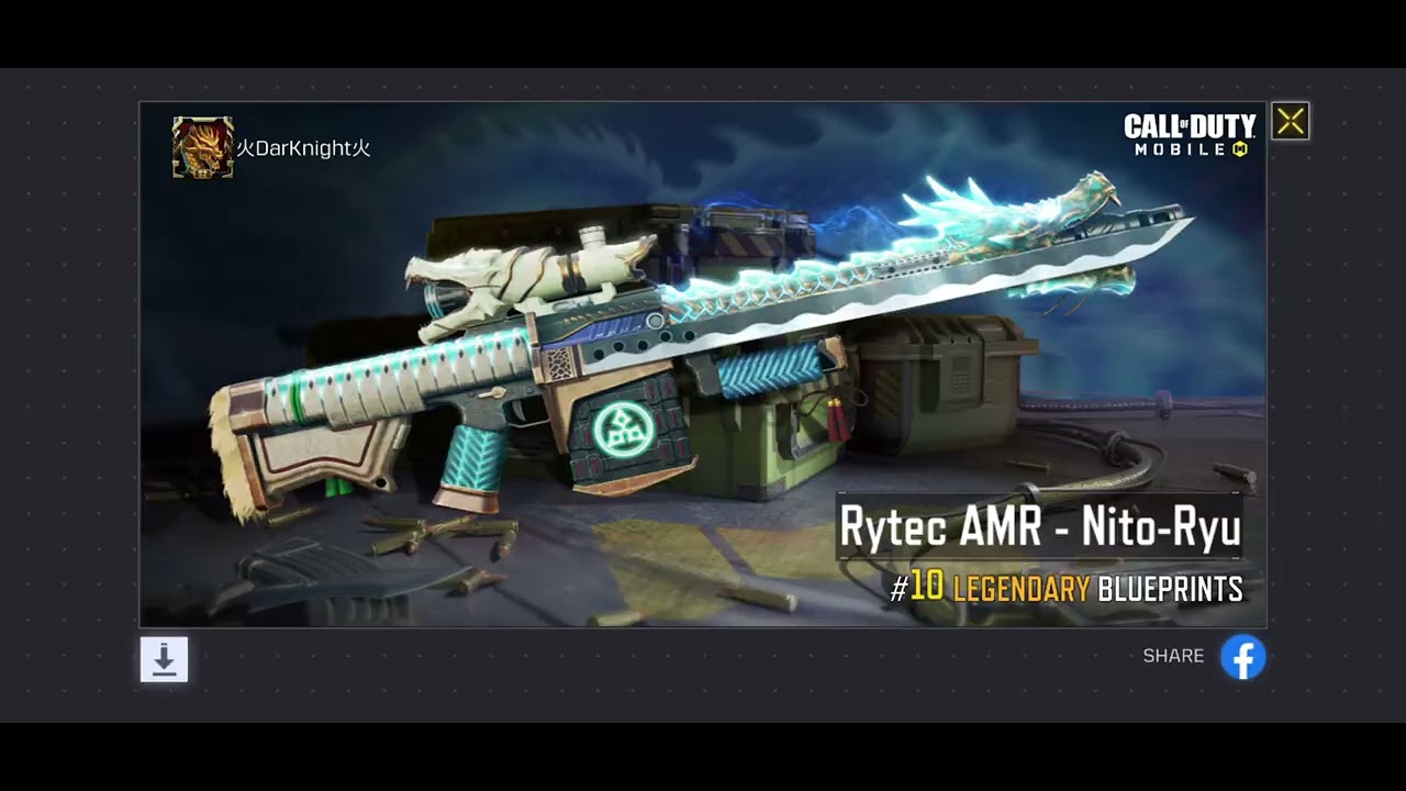 RYTEC AMR NITO RYU [DRAGON SNIPER CALL OF DUTY MOBILE] - YouTube