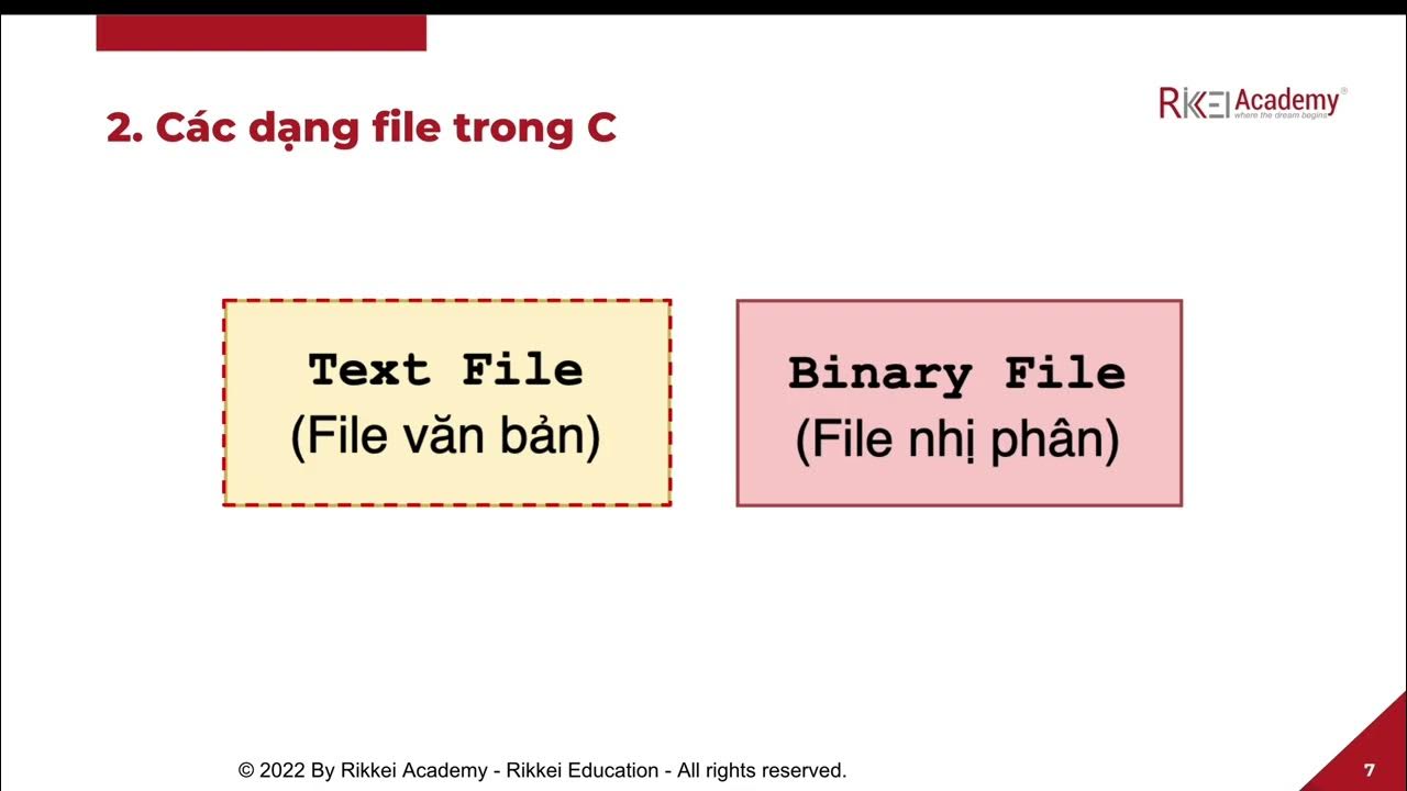 Session 23 - Lesson 01 - Tổng quan về File trong C - YouTube
