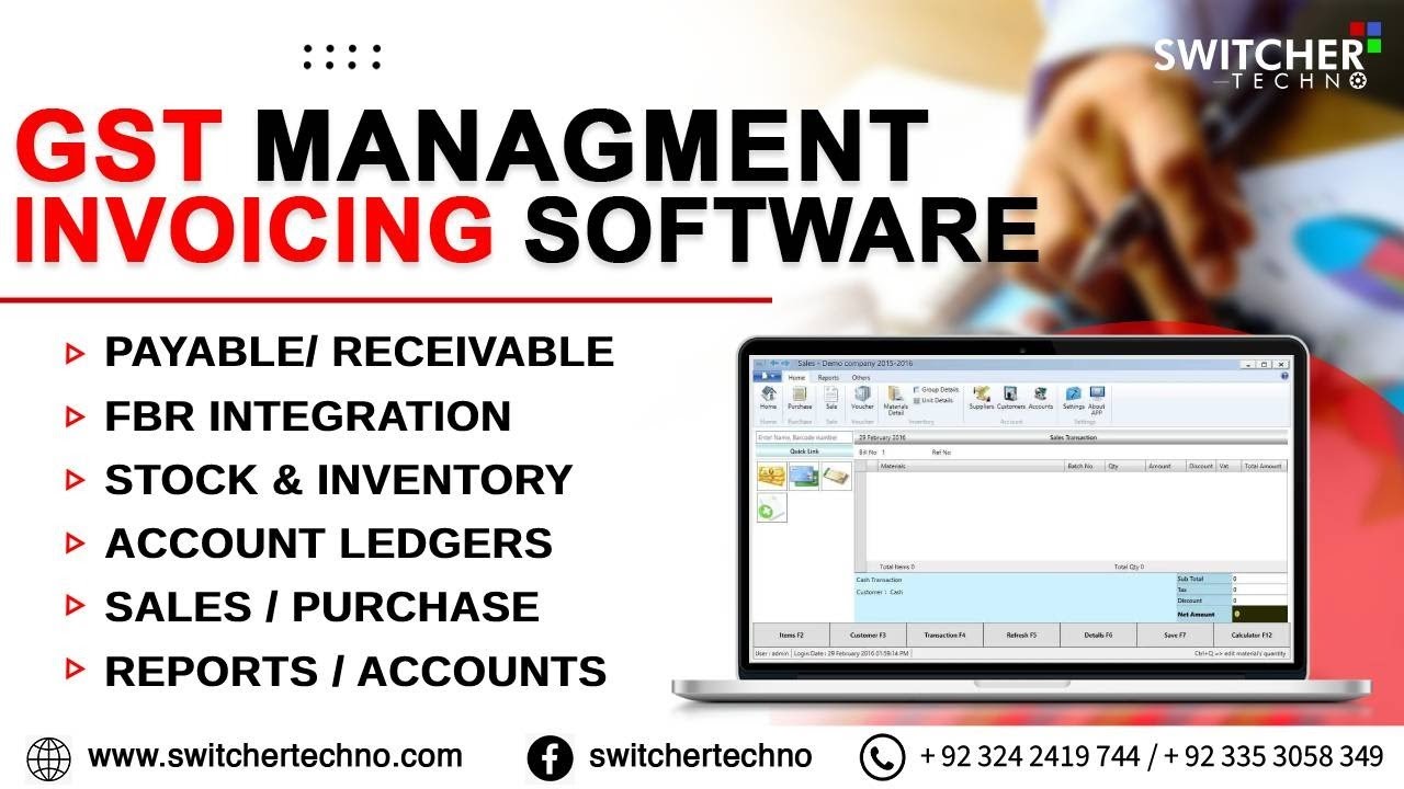 GST Management Invoicing Billing Software - YouTube