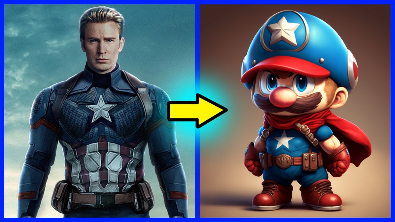 SUPERHEROES but MARIO (DC & Marvel) 🔥 All Characters - YouTube