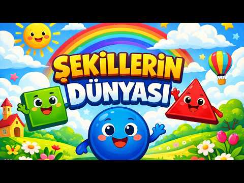 Şekillerin Dünyası 🔺🟦🟡 | Eğitici Çocuk Şarkıları | Mutlu Kuzular 🐑