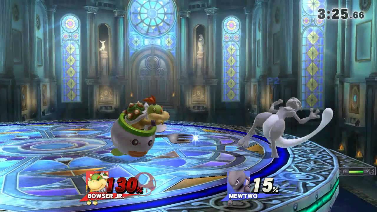 Bowser Jr. VS Mewtwo Smash for WII-U - Gameplay - YouTube
